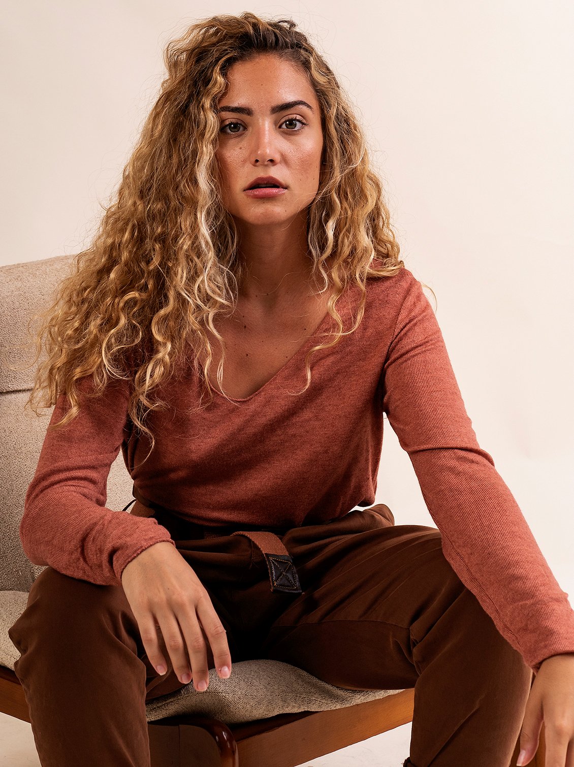 Hannah Rust Top - ΡΟΥΧΑ