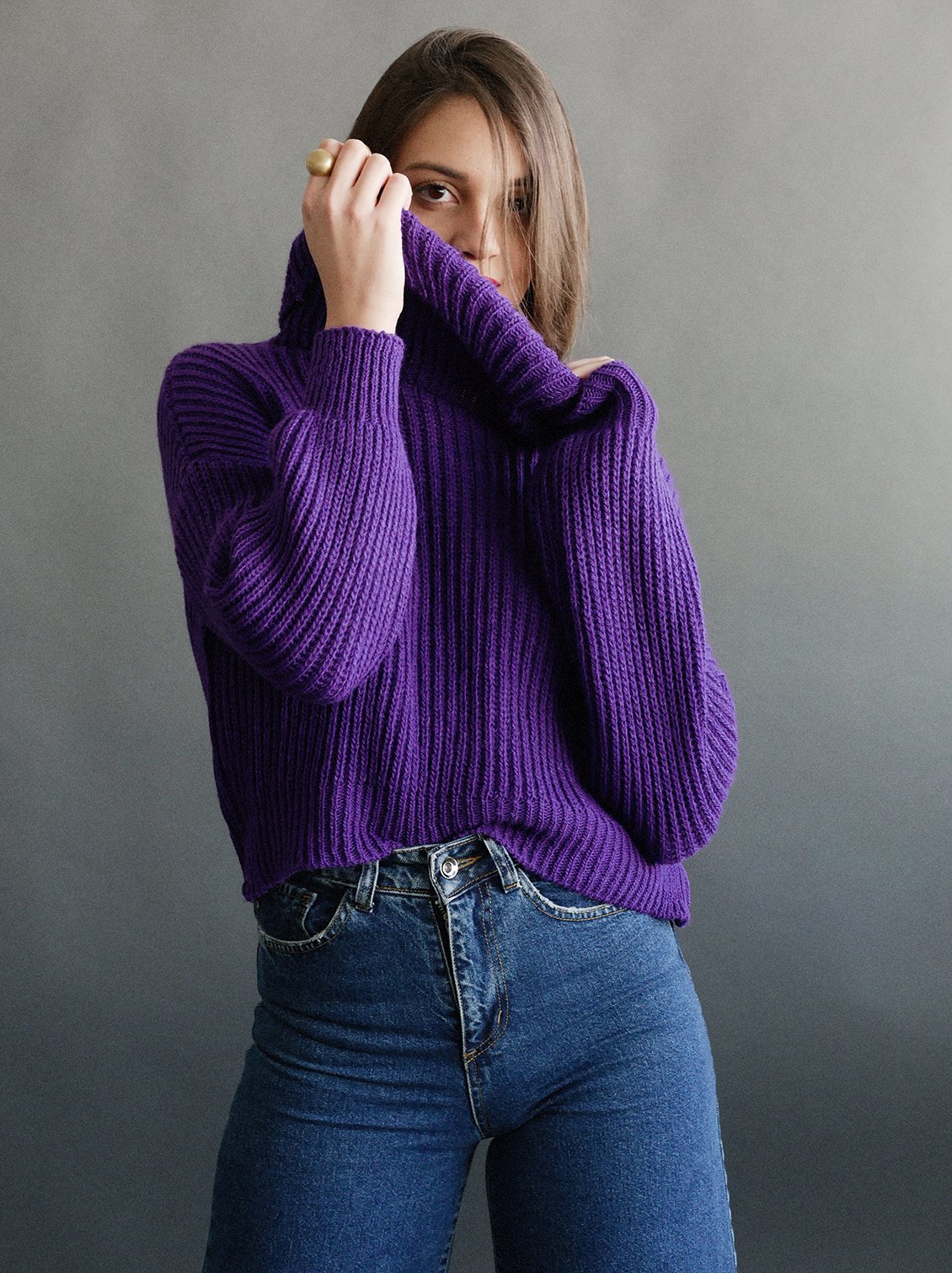 Marian Violet Sweater - ΡΟΥΧΑ