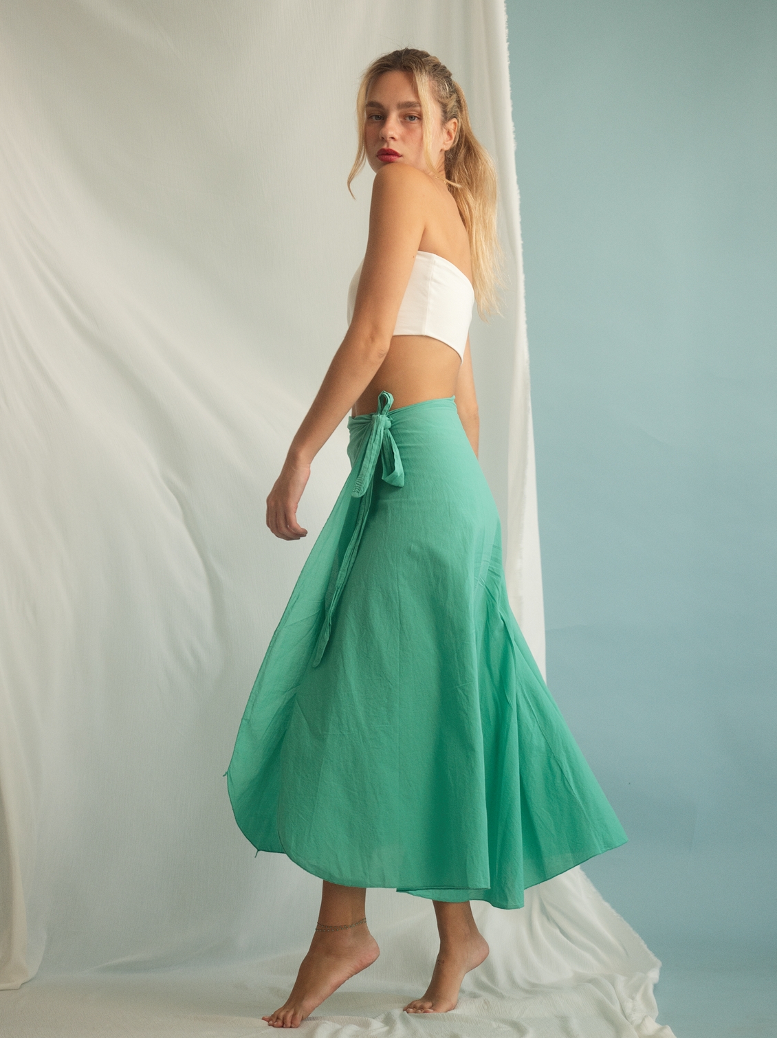 Alanis Lagoon Skirt - Cotton - CLOTHING