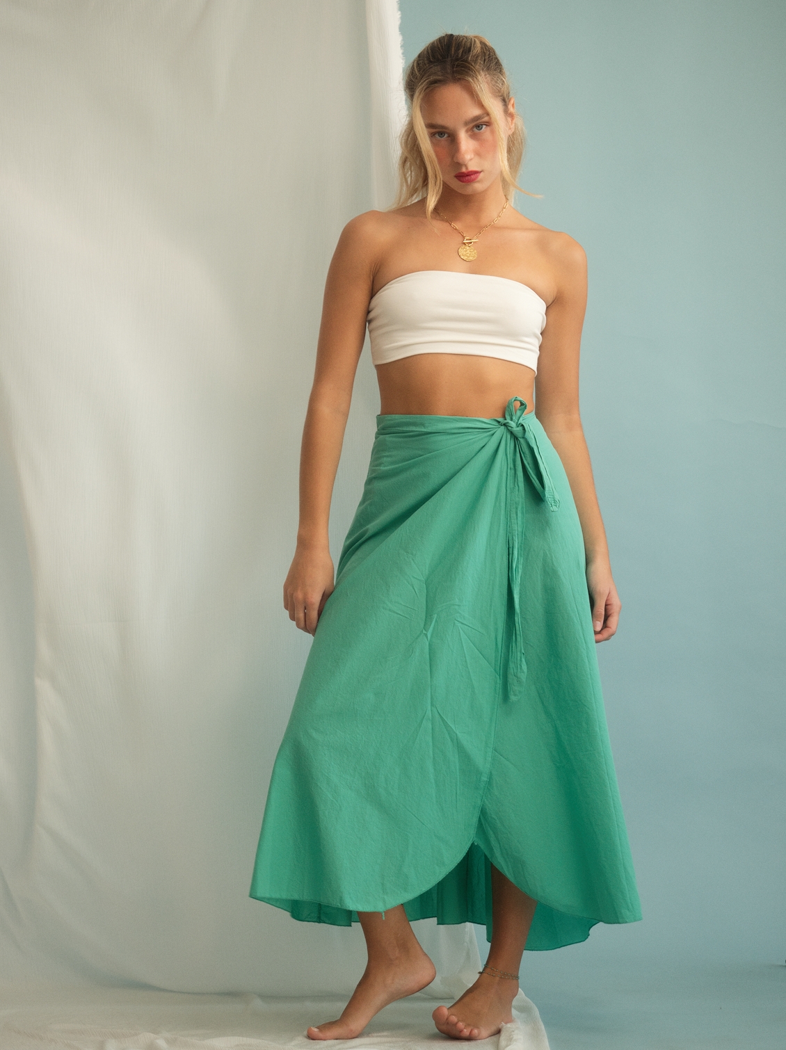 Alanis Lagoon Skirt - Cotton - CLOTHING