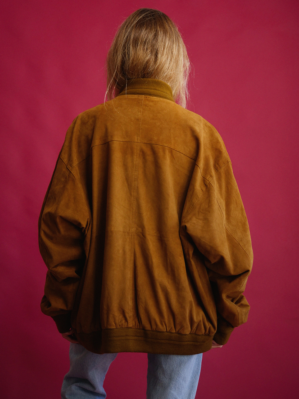Vintage Suede Bomber - CLOTHING