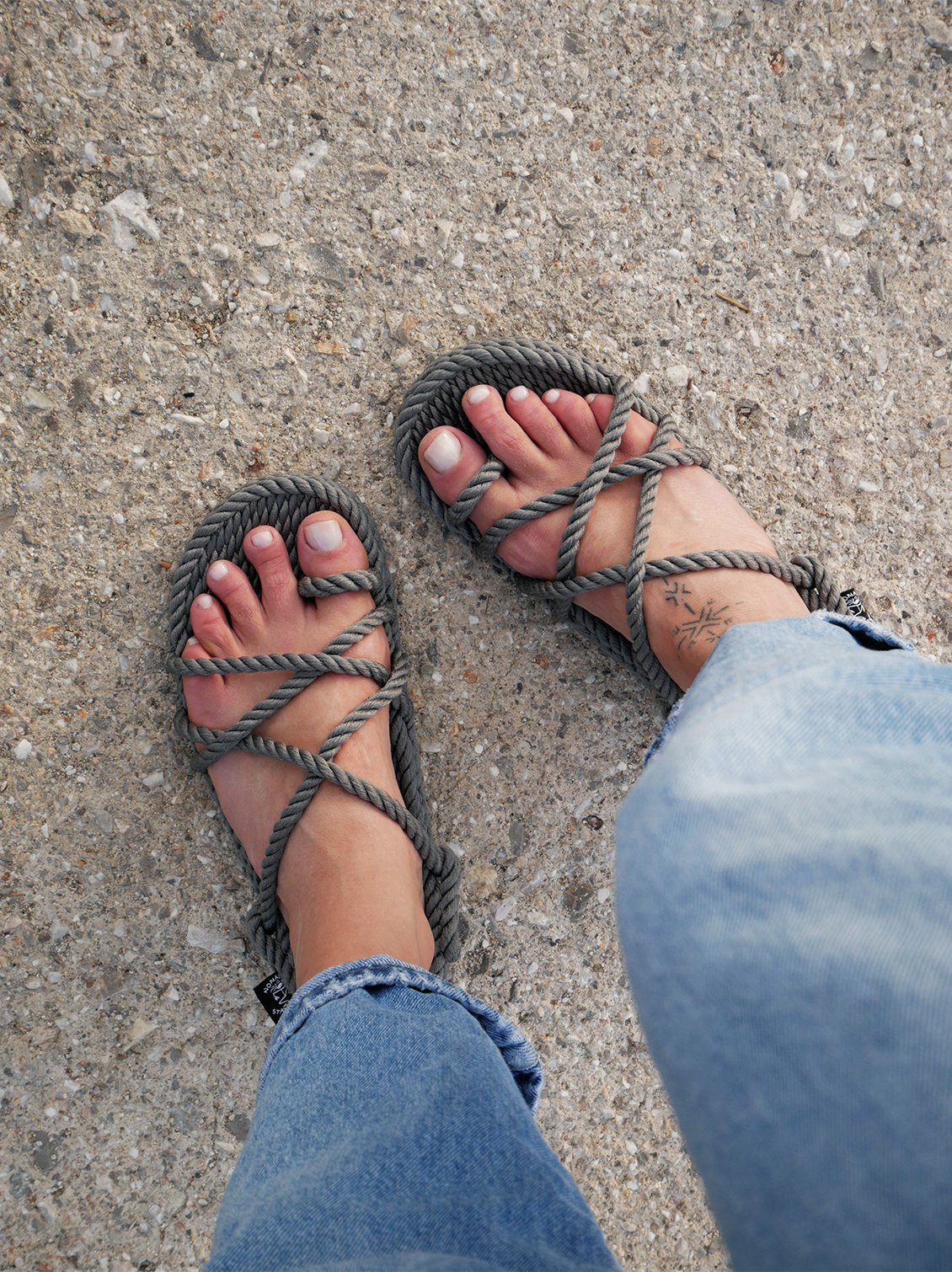 Toe Joe Grey Sandals - Nomadic State of Mind